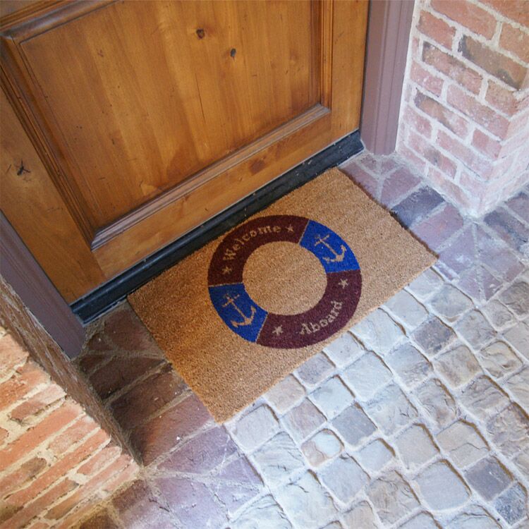 "Welcome Aboard" Nautical Door Mats