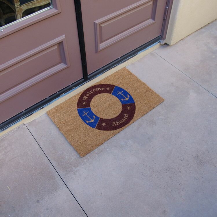 "Welcome Aboard" Nautical Door Mats
