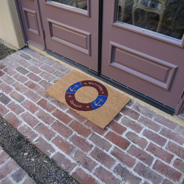 "Welcome Aboard" Nautical Door Mats