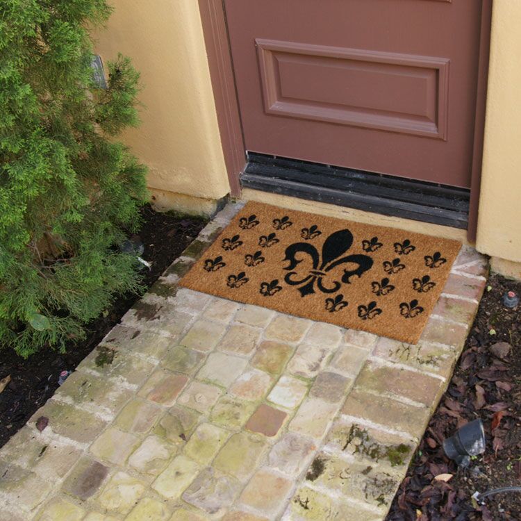 "French Coat of Arms" - a Fleur de Lis Doormat